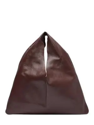 THE ROW Bindle Small Leather Shoulder Bag - Brown