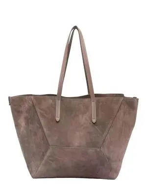 Brunello Cucinelli Suede Tote Bag - Grey