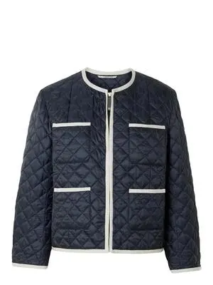 Max Mara Celeste Quilted Shell Jacket - Blue