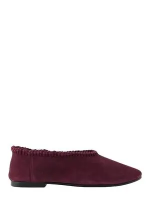 A.emery Park Braided Suede Ballet Flats - Burgundy
