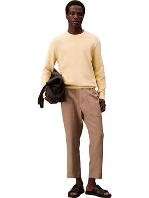 Calvin Klein Classic Fit Cotton Sweater Sunlight