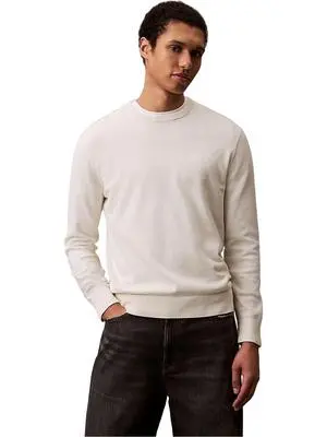 Calvin Klein Classic Fit Cotton Sweater - Tofu