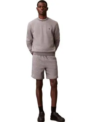 Calvin Klein Archive Logo Fleece Shorts - Grey Heather