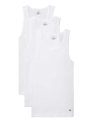 Calvin Klein Cotton Classics 3-pack Tank Top - White
