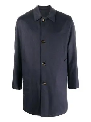 KIRED Single-breasted Coat - Blue