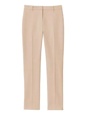 Lafayette 148 New York Cotton Twill Cigarette Pant - Natural