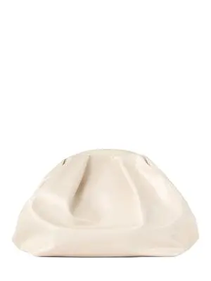 Lafayette 148 New York Patent Nappa Leather Pochette Plaster