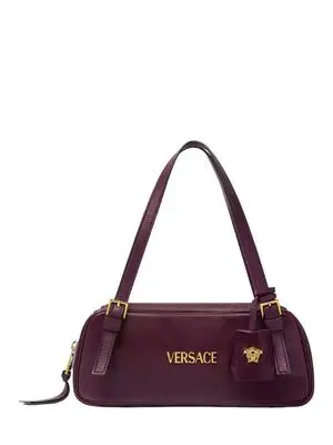 Versace Tag Shoulder Bag - Red