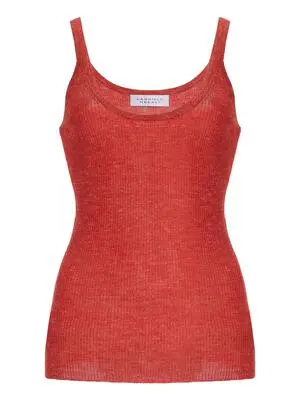 Gabriela Hearst Cinxia Cashmere, Silk, And Hemp Tank Top - Orange