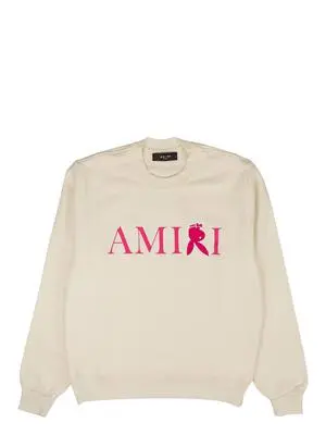Amiri Reverse Bunny Crewneck - White