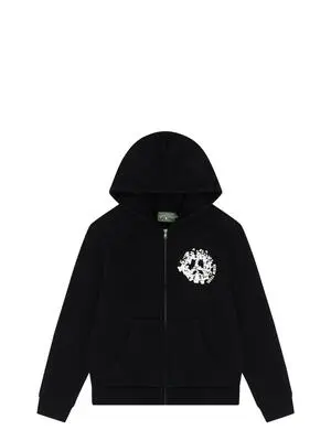 DENIM TEARS University Zip Hoodie - Black