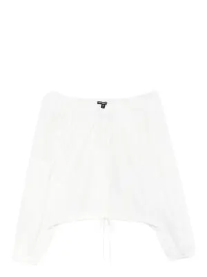 JAMES PERSE Long-Sleeved Top With Drawstring Hem