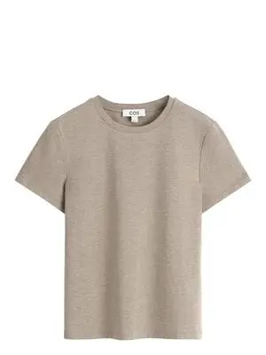 Cos Shrunken T-shirt - Beige