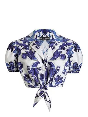 Dolce & Gabbana Majolica- Poplin Shirt - Print