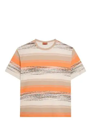 Missoni Striped Cottonjersey Tshirt - Neutral