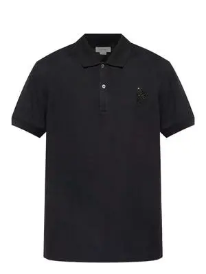 Alexander McQueen Embellished Polo Shirt - Black