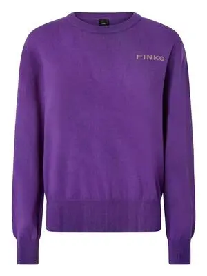 Pinko Love Birds Sweater - Purple