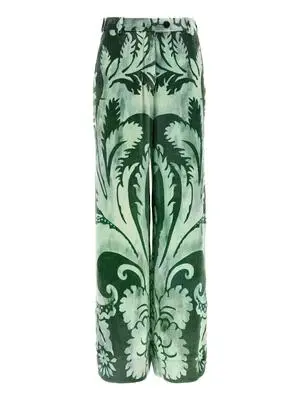F.R.S FOR RESTLESS SLEEPERS Tropical-print Trousers - Green