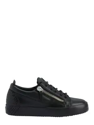 GIUSEPPE ZANOTTI Gail Zip-detail Low-top Sneakers - Black