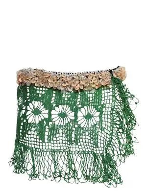 DIOTIMA Sequin-Embellished Crochet Skirt
