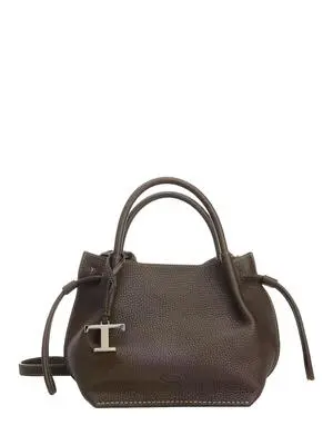 TOD'S Logo-charm Bucket Bag - Brown
