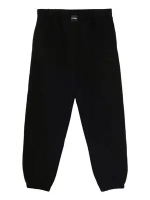 Vetements Logo-embroidered Trousers - Black