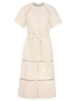 YVES SALOMON Leather Dress - Neutrals