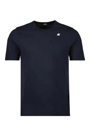 K-WAY Logo-patch Cotton T-shirt - Blue