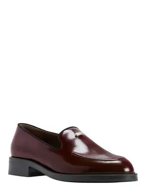 GIUSEPPE ZANOTTI Dories Leather Loafers - Red
