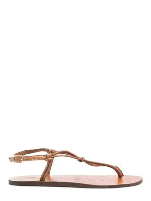 Manebí Leather Thong Sandals - Brown