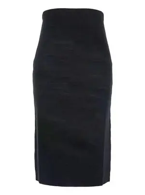 SEMICOUTURE Zip-fastening Midi Skirt - Black