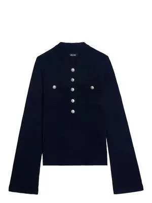 Zadig&Voltaire Button Detailed Jumper - Blue