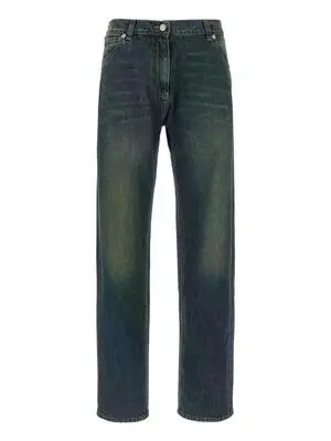 Magda Butrym Stonewashed Straight-leg Jeans - Blue
