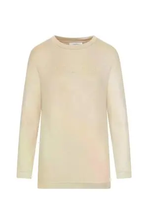 Max Mara Logo-embossed Sweatshirt - Neutrals