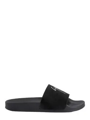 GIUSEPPE ZANOTTI Crystal-embellished Slides - Black