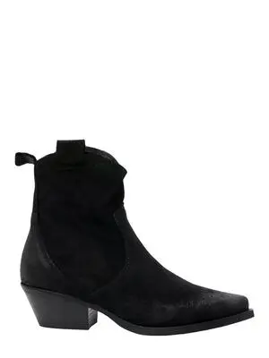 METISSE 50mm Texan Pointed-toe Zip Boots - Black