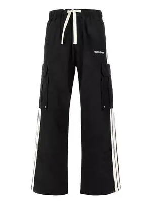Palm Angels Side-stripe Cargo Track Pants Black