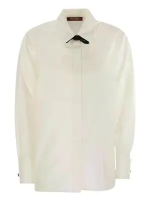 Max Mara Bow-embellished Shirt - White