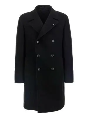 Tagliatore Arden Double-breasted Coat - Black