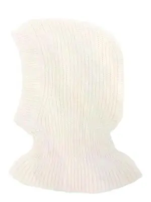 LEMAIRE Ribbed-knit Wool Balaclava - Neutrals