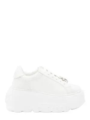 Casadei Platform Lace-up Sneakers - White
