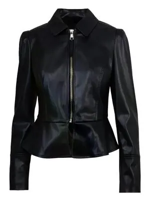 LIU JO Peplum Zip-Front Jacket