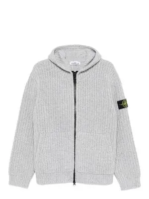 Stone Island Fisherman's-knit Cardigan - Grey