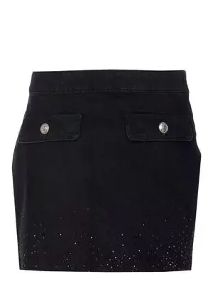 Liu Jo Embellished Mini Skirt - Black