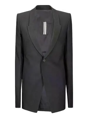 Rick Owens Single-button Wool Blazer - Black