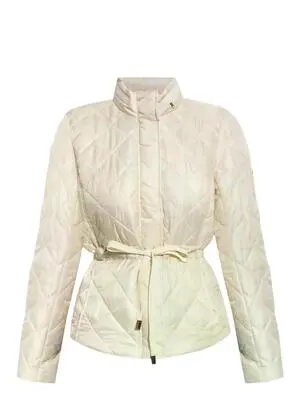 Michael Kors Quilted Belted Jacket - Neutrals