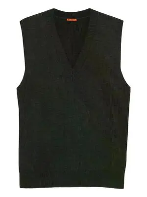 Barena Venezia V-neck Knit Vest - Green