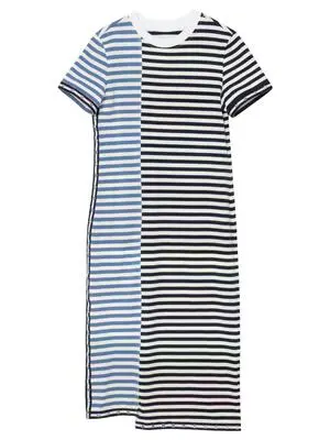 3.1 PHILLIP LIM Striped Panelled Midi Dress