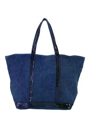 Vanessa Bruno Large Sequin-embellished Tote Bag - Blue