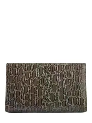 GIUSEPPE ZANOTTI Annhita Crocodile-Embossed Clutch